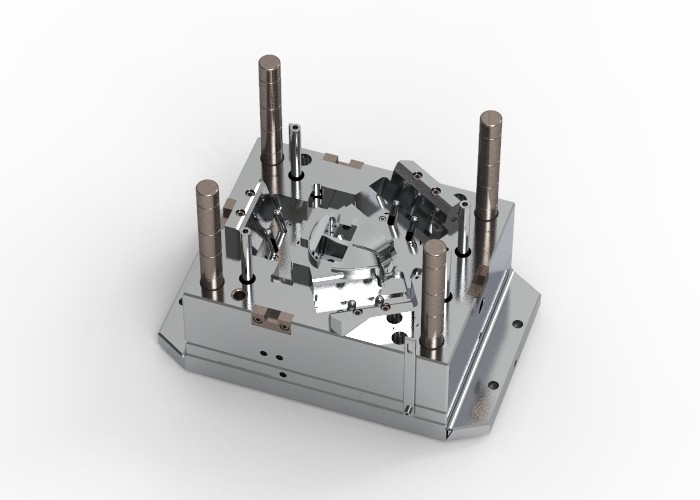 PC / TPU Inner Housing 1x1 Cold Runner Three Plate Mold No.19015 And ...