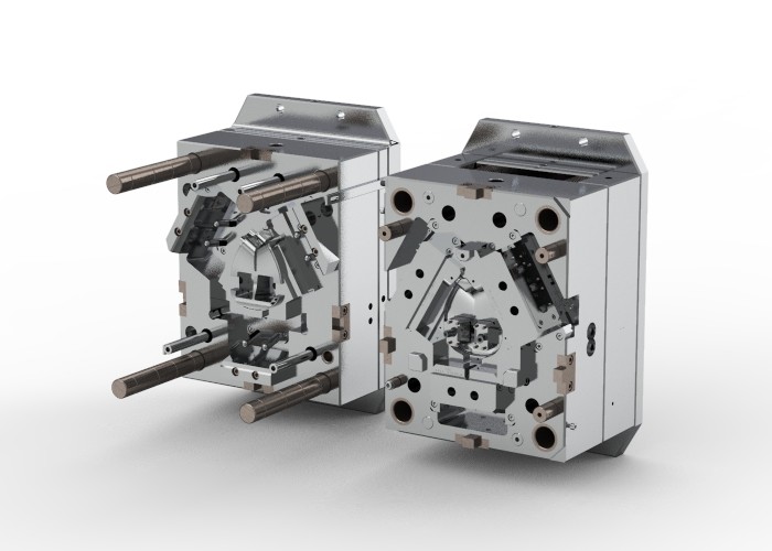 PC / TPU Inner Housing 1x1 Cold Runner Three Plate Mold No.19015 And ...